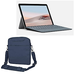 BoxWave Case Compatible with Microsoft Surface Go 2 - Encompass Urban Bag, Over Shoulder Messenger Straps Handle Bag Pockets - Navy