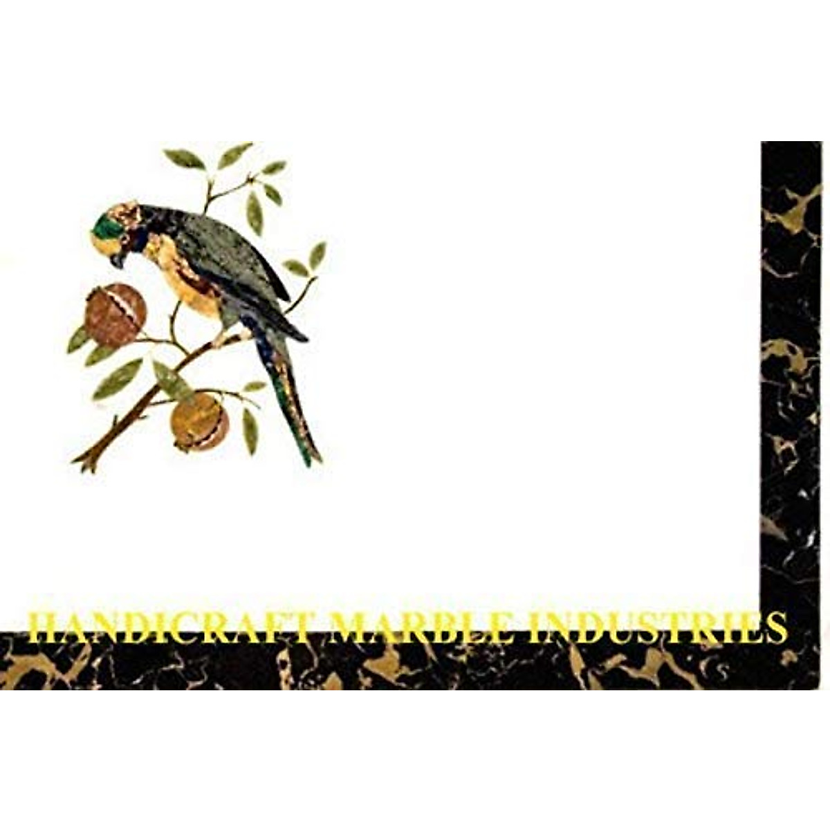 Wall Panel/Table Top Modern Bird Design White Marble Inlay Home Decor Furniture Gift Wall Decor Living Room Patio