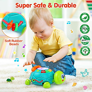 OCATO Infant Baby Toys 6 to 12 Months Crawling Musical Turtle Toys 6 9 12 18 Month Old Toddler & Baby Toys 12-18 Months, Light Up Tummy Time Educational Learning Toys for 1 2 3 Year Old Boy Girl Gifts
