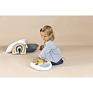 Little Smoby Baby Walker by Smoby Detachable Activity Play Board Baby’s First Doll Pushchair Toy Grows with The Child from Activity Board to Walker with Fun Colours, Actions and Sound, 7600140304