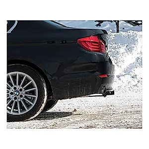 CURT 113813 Class 1 Trailer Hitch with Ball Mount, 1-1/4-In Receiver, Fits Select BMW 535i, 535i xDrive, 550i, 550i xDrive, GLOSS BLACK POWDER COAT