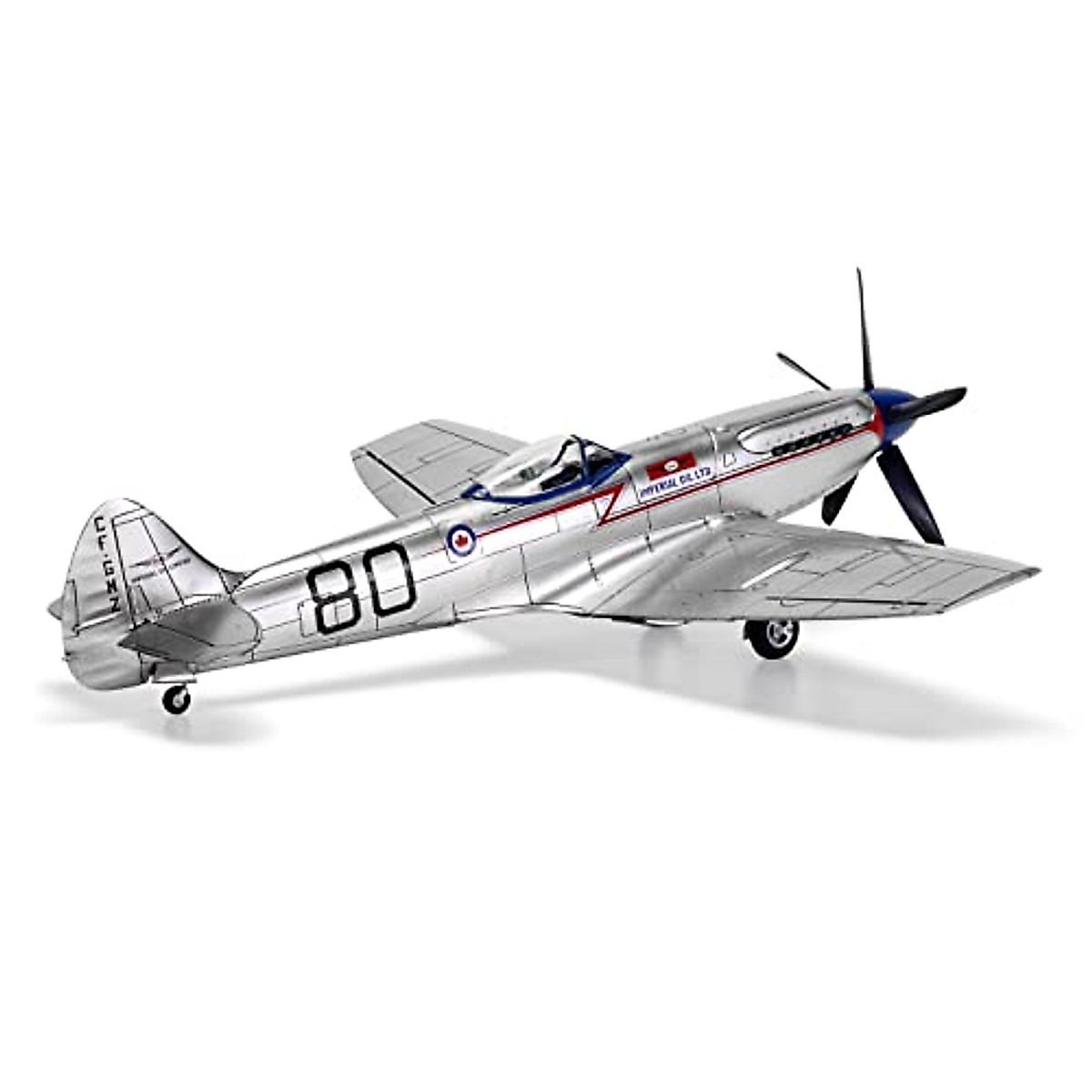 Airfix Model Set - A05139 Supermarine Spitfire MKXIV Civilian Schemes Model Building Kit - Plastic Model Plane Kits for Adults & Children 8+, Set includes Sprues & Decals - 1:48 Scale Model