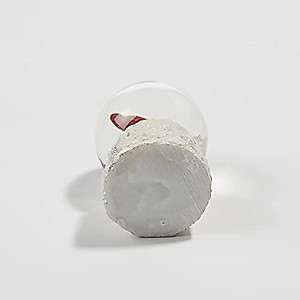 Gnome Winter White 2.5 inch Glass and Resin Stone Holiday Water Snow Globe