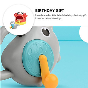 NUOBESTY 2pcs Bubble Bathtub Toys Crab Bubble Maker Shower Bath Time Toddler Bubble Blower Toy Infant Children Happy Tub Time