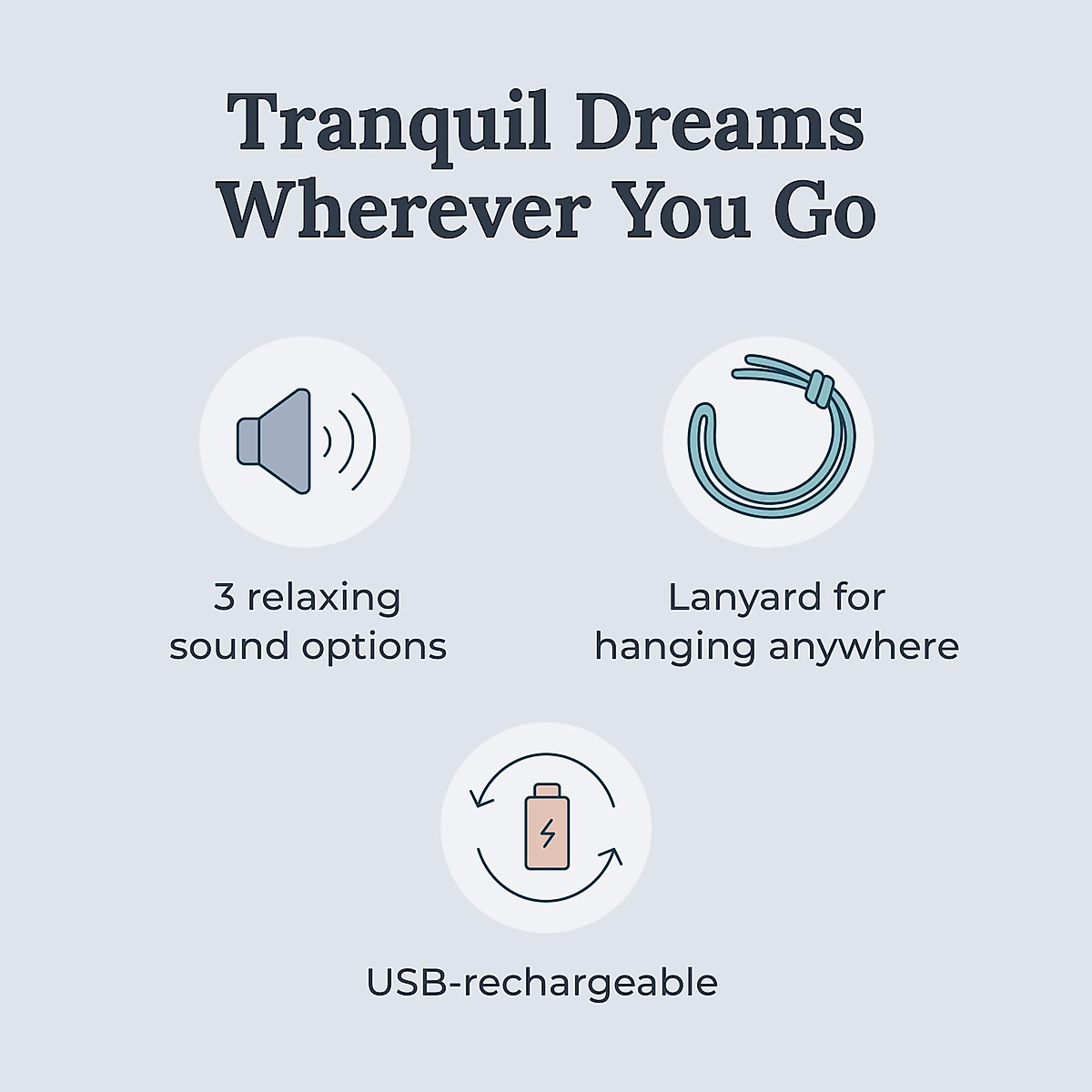 Yogasleep Rohm Portable White Noise Sound Machine, 3 Soothing Natural Sounds with Volume Control, Sleep Therapy For Adults, Kids & Baby, Noise Cancelling for Office Privacy & Meditation, Registry Gift