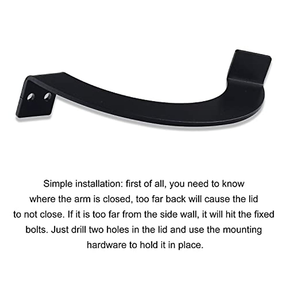 BCA002 Grill Lid Door Stop Arc Use for to Fit Most Traeger Grills, Installation Hardware not Included, fit for Century 885, Eastwood 22, Eastwood 34 and More - Durable (Right Side)