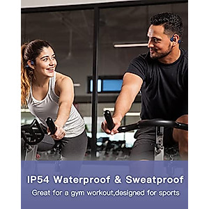 9 DIGITAL Bone Conduction Headphones Bluetooth, Wireless Open Ear Headphones Waterproof with Mic, Sweatproof Earphones, Sport Headset for Running Cycling, Gym, Biking, Workouts, Hiking & Climbing