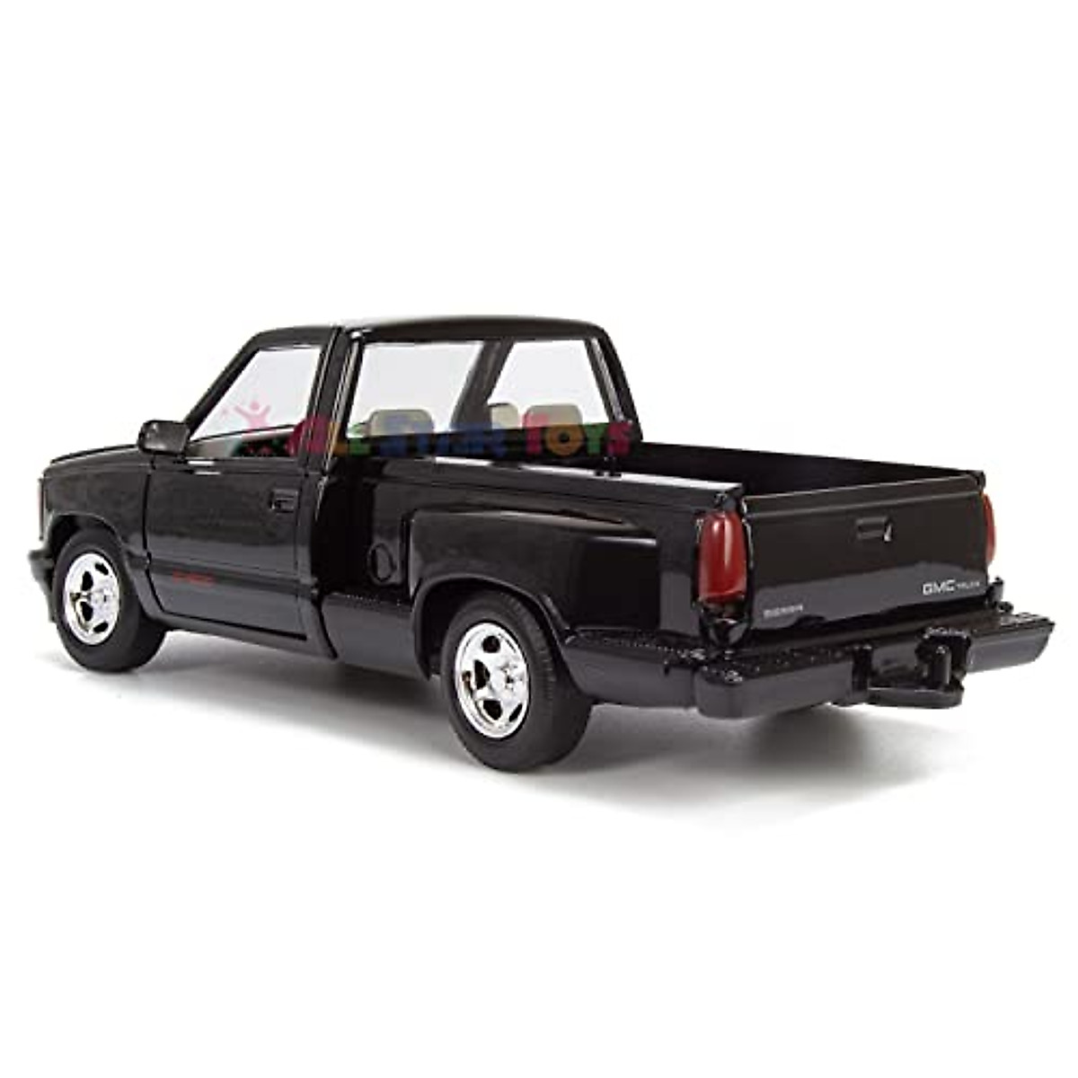 Motormax 1992 GMC Sierra GT Pickup Truck 1/24 Diecast Model Car Black 73204
