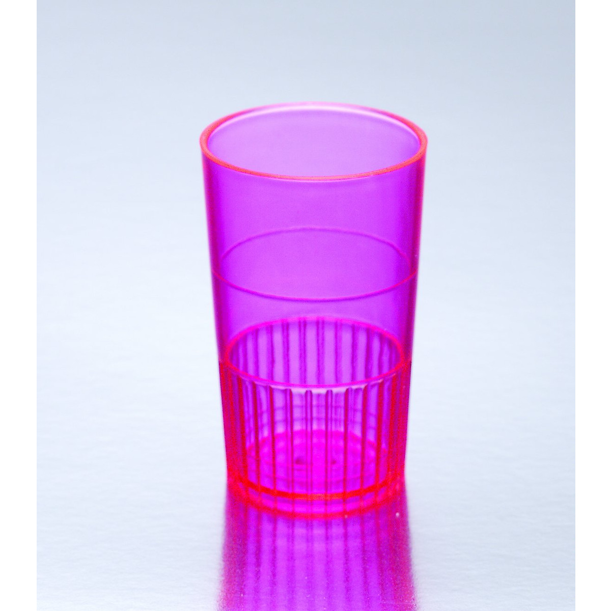 zappy 48 1.5 oz Straight Wall Shooter Hard Disposable Plastic Shot Glasses Party Bar Glasses Wedding Cups Wine Glass Cocktail Champagne Martini Neon Party Cups Colored Drinking Glasses Shooter Glass