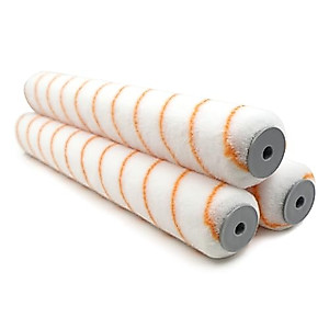 ROLLINGDOG 18" Paint Roller Covers - Large Paint Roller Sleeves for Ceiling,Wall,Floor,Decks Painting (Pack of 3,Polyester)
