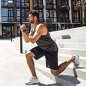 MCPORO Mens Athletic Shorts with Pockets Quick Drying Activewear for Gym Workout