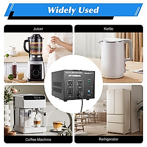 ST-10000 Voltage Converter Transformer Power Step Up/Down 110V to/from 220V Home Commercial Voltage Converter