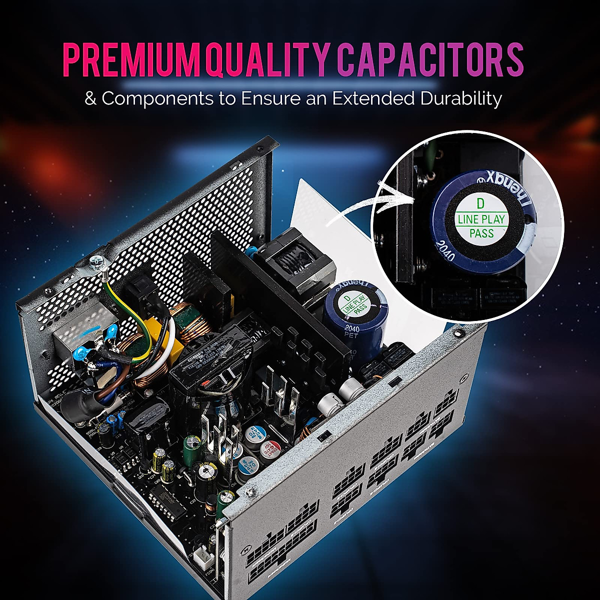 G.Skill MB850G PSU, 80 Plus Gold, Fully Modular ATX Power Supply 850 Watt, Compact 140mm Size, 120mm Cooling Fan, Gaming Computer Power Supply