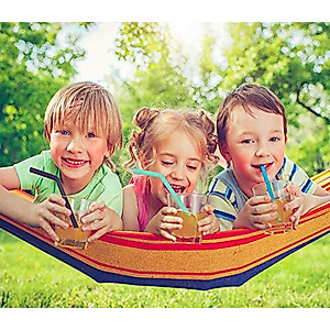 Senneny Set of 6 Silicone Drinking Straws for 30oz and 20oz - Reusable Silicone Straws BPA Free Extra Long with Cleaning Brushes- 6 Bent- 8mm diameter