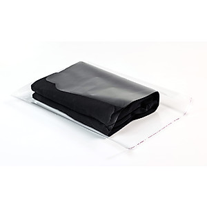 J-Beauty 9 x 13 Inch Clear Apparel Bags Self Seal Flap for T-Shirt,Clothes,Party Wedding Gift Bags (500 Pcs)… (200Pcs)