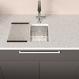 10" Bar Prep Kitchen Sink - Mocoloo 10 x 18 Undermount Sink Stainless Steel 16 Gauge Single Bowl Bar Prep Deep Sinks