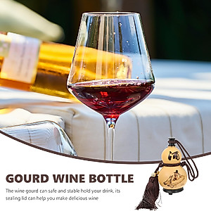 Natural Gourd Bottle Gourd Hip Flask Sake Drink Ware Gourds Drink Storage Bottle Japanese Decor Gourd Jug Japandi Decor Hot Sake Bottle Sake Decanter Sake Tank Wine Chinese Style