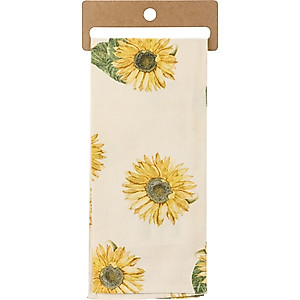Primitives by Kathy Girls Just Want to Have Sun-Flowers Decorative Kitchen Towel, Small