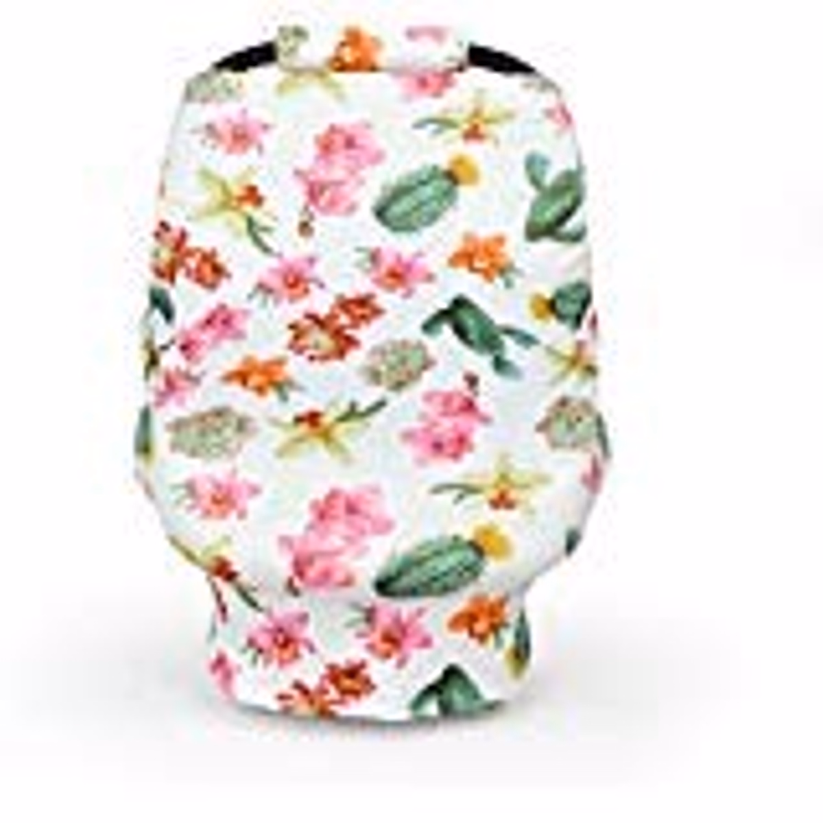 Carseat Canopy - Includes 2 Car Seat Strap Covers - Cactus Breastfeeding Cover, Shopping Cart Cover, Baby Car Seat Cover, Baby Carseat Covers