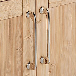 Signature Hardware 953345-48-UM-0 Burfield 49" Free Standing Single Vanity Set with Bamboo Cabinet, Vanity Top, and Oval Undermount Vitreous China Sink