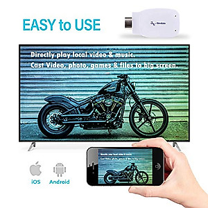 EZCast 2.4G WiFi Display Dongle, 1080P HDMI Streaming Video Receiver for TV/Projector/Monitor/HDMI Device, Compatible with iOS/Android/Windows, Support Miracast/DLNA/Airplay