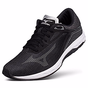 Mizuno Women's Wave Sonic Running-Shoes, Black/Iron Gate/Silver, 9.5 B US