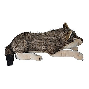 Wild Republic Jumbo Wolf Plush, Giant Stuffed Animal, Plush Toy, Gifts for Kids, 30 Inches