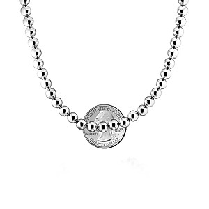 Savlano 925 Sterling Silver 7MM Handmade Bead Ball Strand Chain Necklace For Women - Made in Italy Comes With a Gift Box (20,7mm)
