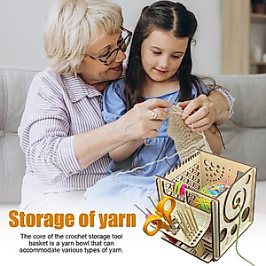 Yarn Bowls Crocheting, Multi Wooden Yarnbowl, Crocheting Accessories and Organizer, Wooden Yarn Bowl Knitting Bowl Large Crochet Yarn Holder, Wooden Yarn Bowl Knitting Bowl, Knitting Bowl Crochet Bask