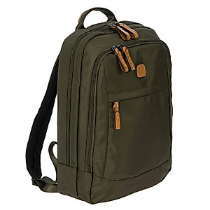 Bric's X-Travel Metro Backpack - 15 Inch - Travel Backpack for Women and Men - Designer Bag with Large Pockets - Olive