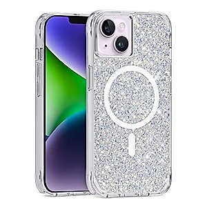 Case-Mate iPhone 13 Case - Twinkle Stardust [10FT Drop Protection] [Compatible with MagSafe] Magnetic Cover with Cute Bling Sparkle for iPhone 13 6.1", Anti-Scratch, Shock Absorbent, Slim Fit