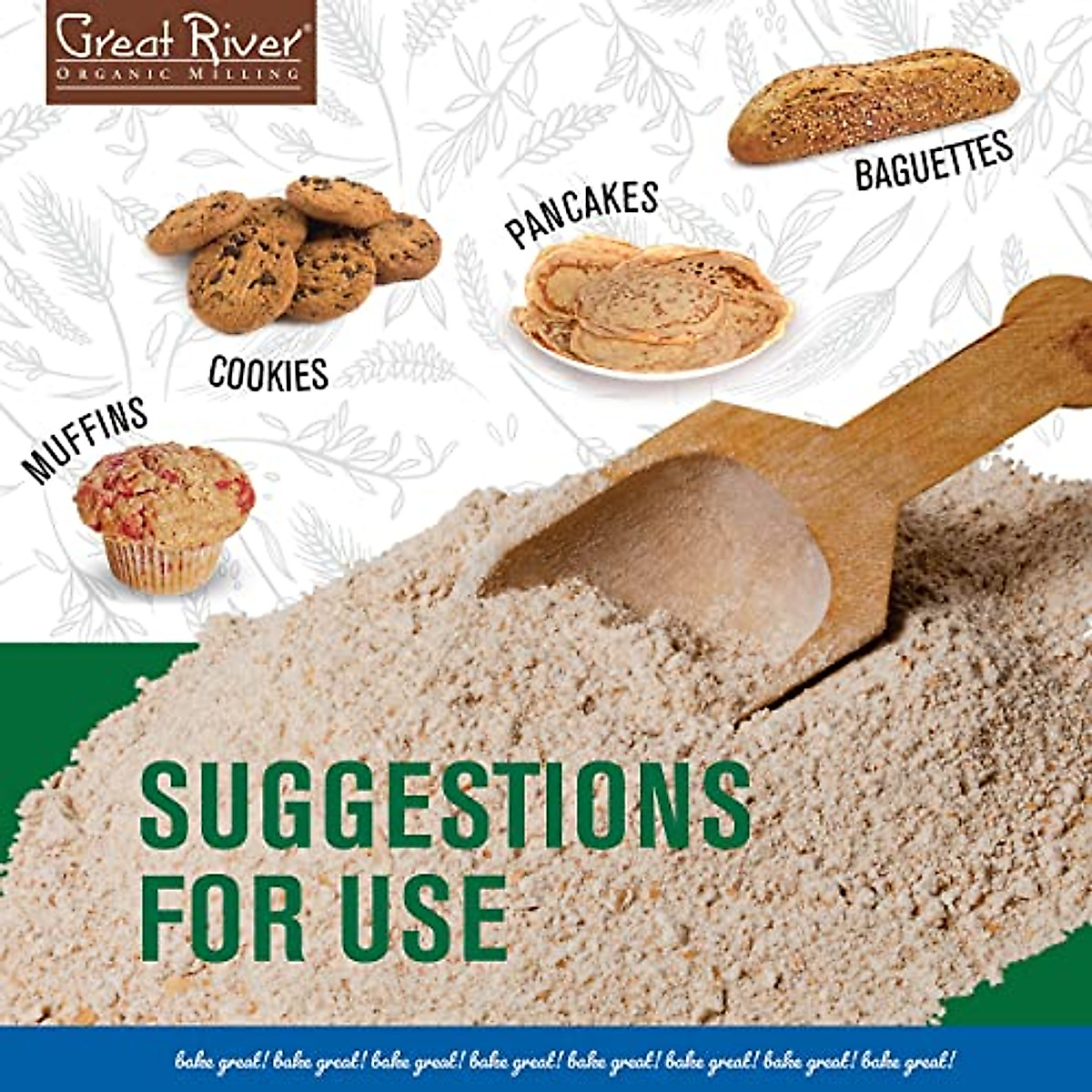 Great River Organic Milling Organic Specialty Spelt Flour, Spelt (Stone Ground), 25 Pound (Pack of 1), 400 Ounce