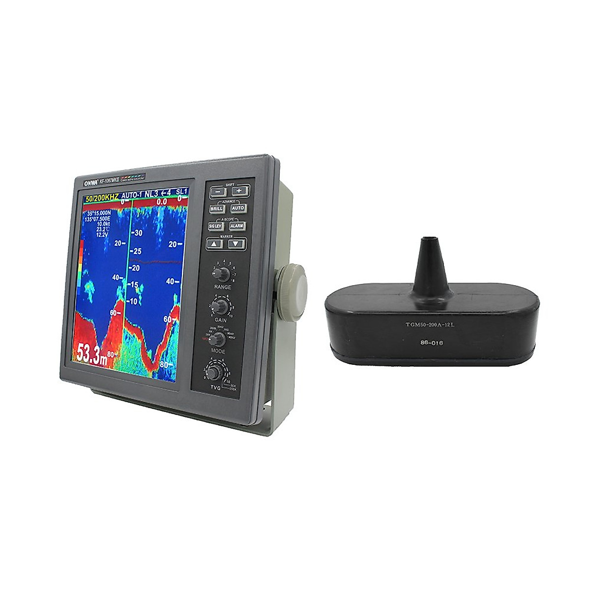 ONWA KF-1067MK2/2KW/50: 10.4" Color Fish Finder 2kW (50 KHz only)