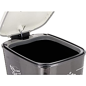 KISS KIS 8071900 1790 01 Waste Bin 45 L Chic Coffee Menu DISPLAY24 Teenager Plastic Multicolor, 29 X 44.5 X 60.5 cm