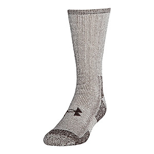 Under Armour Adult Hitch Coldgear Boot Socks, 2-Pairs , Brown , Medium