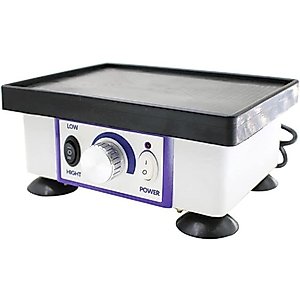 VIBURISH Lab Small Square Quartet Vibrator - Plaster Oscillator Gypsum Mixing Machine with High/Low Control Function