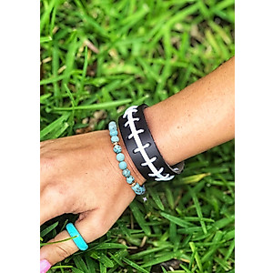 POTESSA Turquoise Gemstone Bracelet Chakra Round Beads Bracelet Healing Reiki 6mm