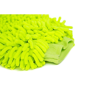 Zwipes Chenille Microfiber Premium Scratch-Free Car Wash Mitt, 2-Pack, Color may vary