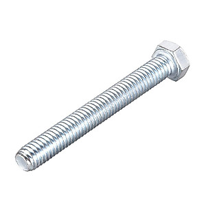 uxcell Hex Head Screw Bolts Carbon Steel 3/8"-16x3'' Fastener Grade 5 UNC Black 5pcs