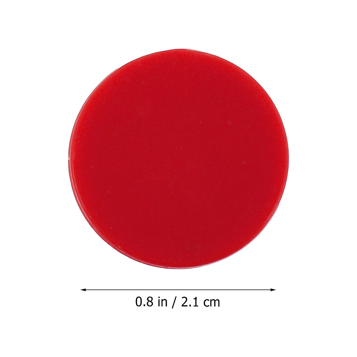 NUOBESTY 100Pcs Bingo Counting Chips Plastic Counting Counters Chips Math Learning Chip Markers for Math Game Party Props(Red)