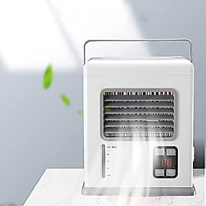 Portable A𝐢r Conditioner - Evaporative A𝐢r Cooler, USB Personal A𝐢r Conditioner Cool𝐢ng F𝐚n, Desktop Mist Humidifier F𝐚n for Home Office Outdoor Camping