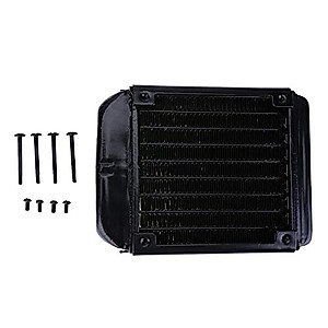 90MM Aluminum Computer Radiator Water Cooling Radiator Water Cooler 9 Tubes Heat Exchanger CPU Heat Sink for Laptop Desktop
