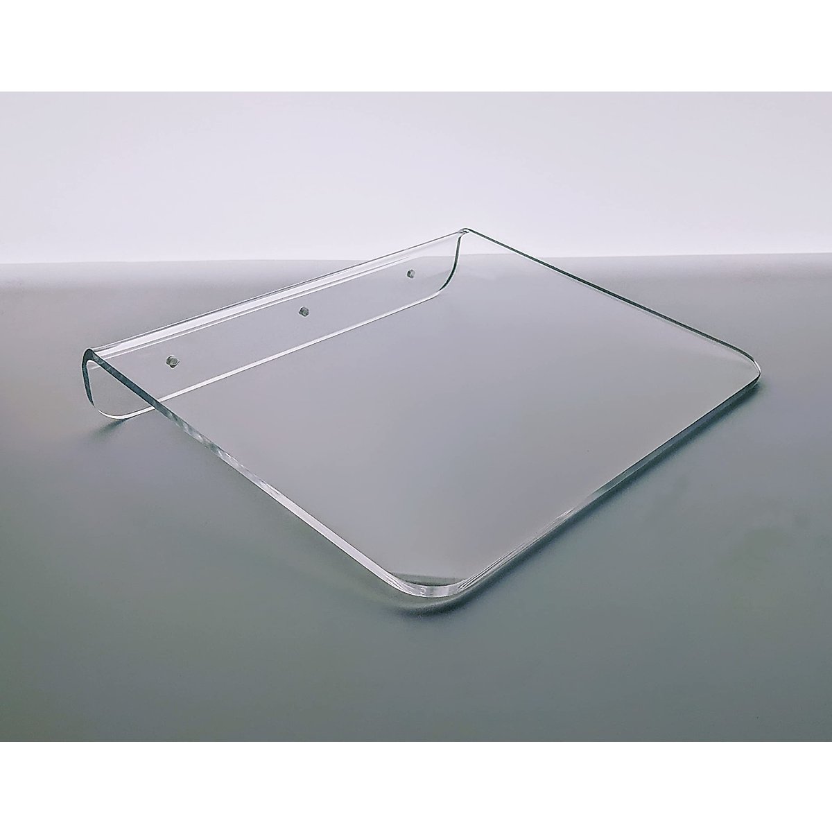 12" Long Clear Floating Shelf (8" deep) Xform3