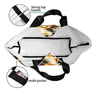 Cat Tote Shoulder Bag Cute Grocery Bags Storage Handle Shopping Bag Portable Animal Bag Large