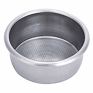 54mm Coffee Stainless Filter Basket, Two Cup-Single Wall, Non-pressure Filter Accessories Compatible with Portafilter Coffee Machine Accessory