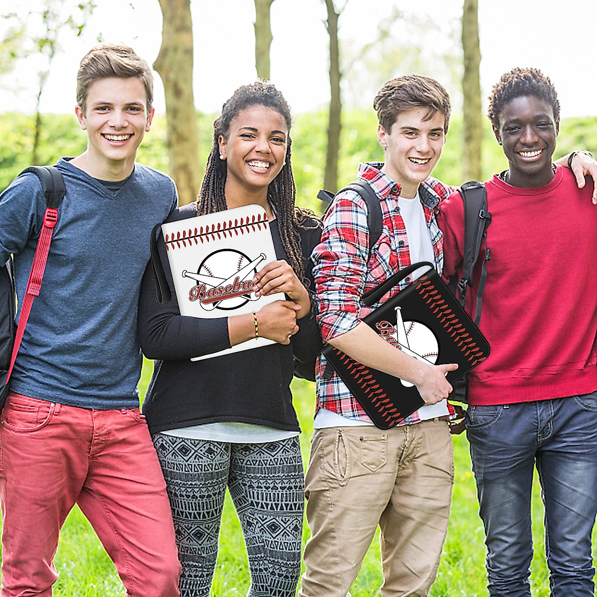 ANNOR Baseball Card Binder, 9-Pocket Trading Card Binder, Fits 720 Cards with 40 Removable Sleeves, 3 Ring Album for Card Collection Storage Christmas Gift for Child