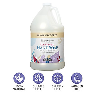 Ginger Lily Farms Botanicals All-Purpose Liquid Hand Soap Refill, Fragrance Free, 100% Vegan & Cruelty-Free, 1 Gallon