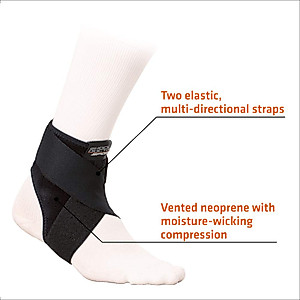 Shock Doctor Ankle Support w/Fig 8 Strap Blk M