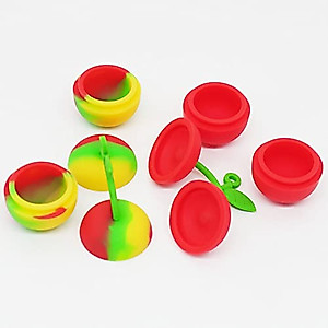 vitakiwi 10ml Cherry Silicone Wax Container Non-stick Jars (2)