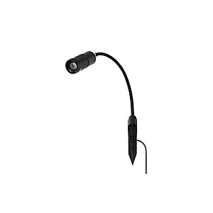 Home Zone Security Solar Spotlights - High Brightness Outdoor Decorative Landscape Solar Spotlight with 10ft. Cable from Light to Panel, 6-Pack ,Black